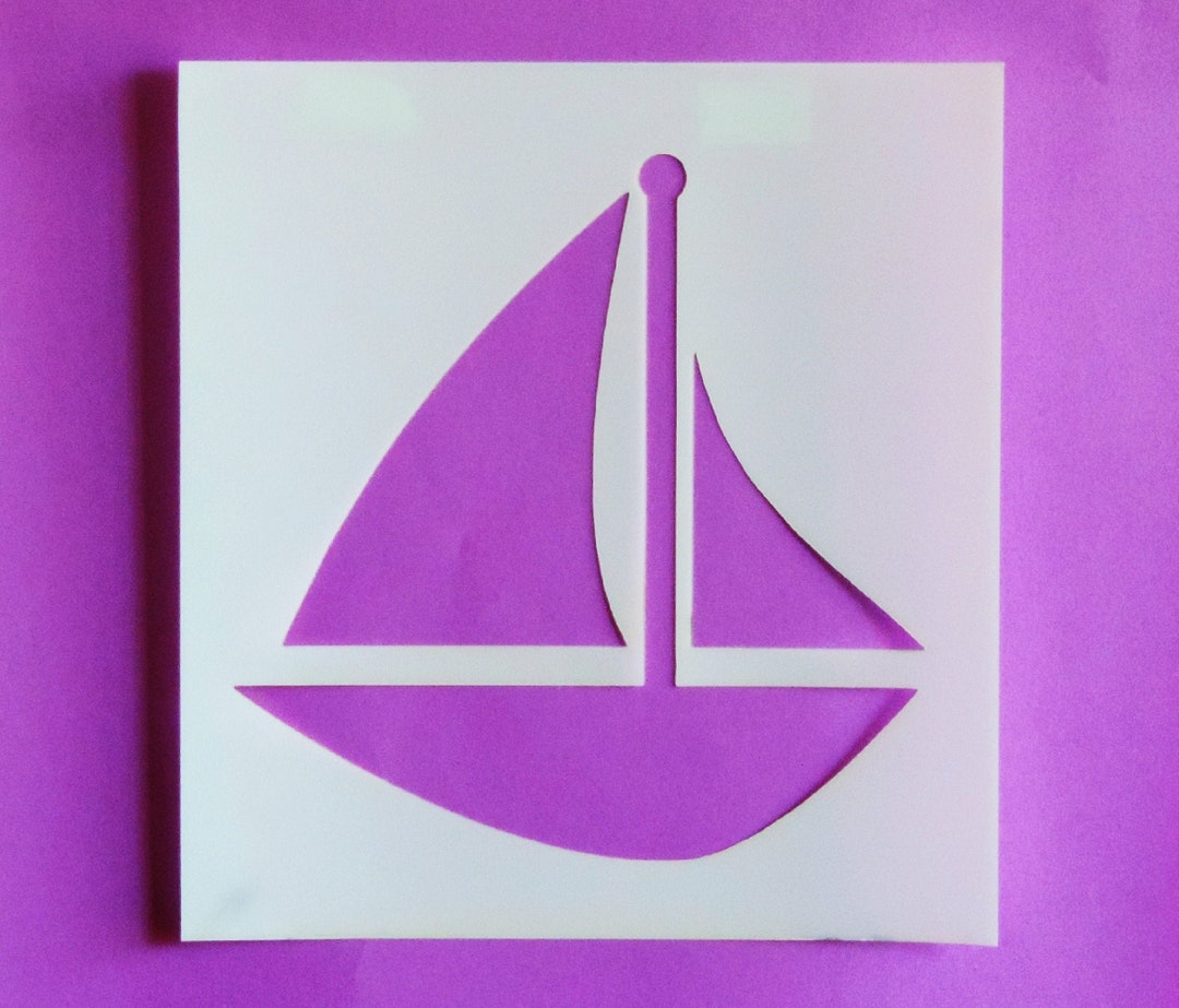 Sailboat Stencil - Etsy