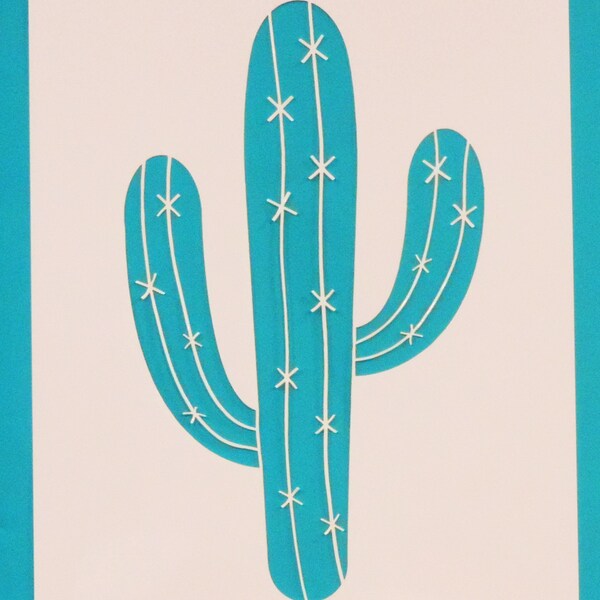 Cactus Stencil - Etsy