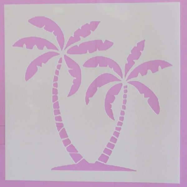 Palm Tree Stencil - Etsy