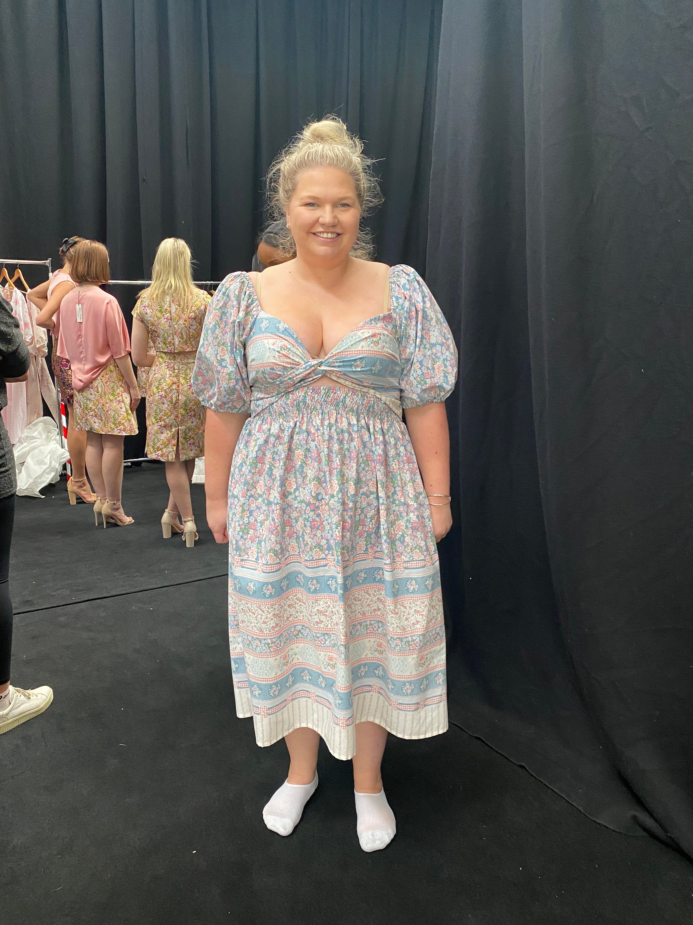 Plus Size Women’s Size 22 Midi Dress, Up-cycled From Vintage Fabric ...