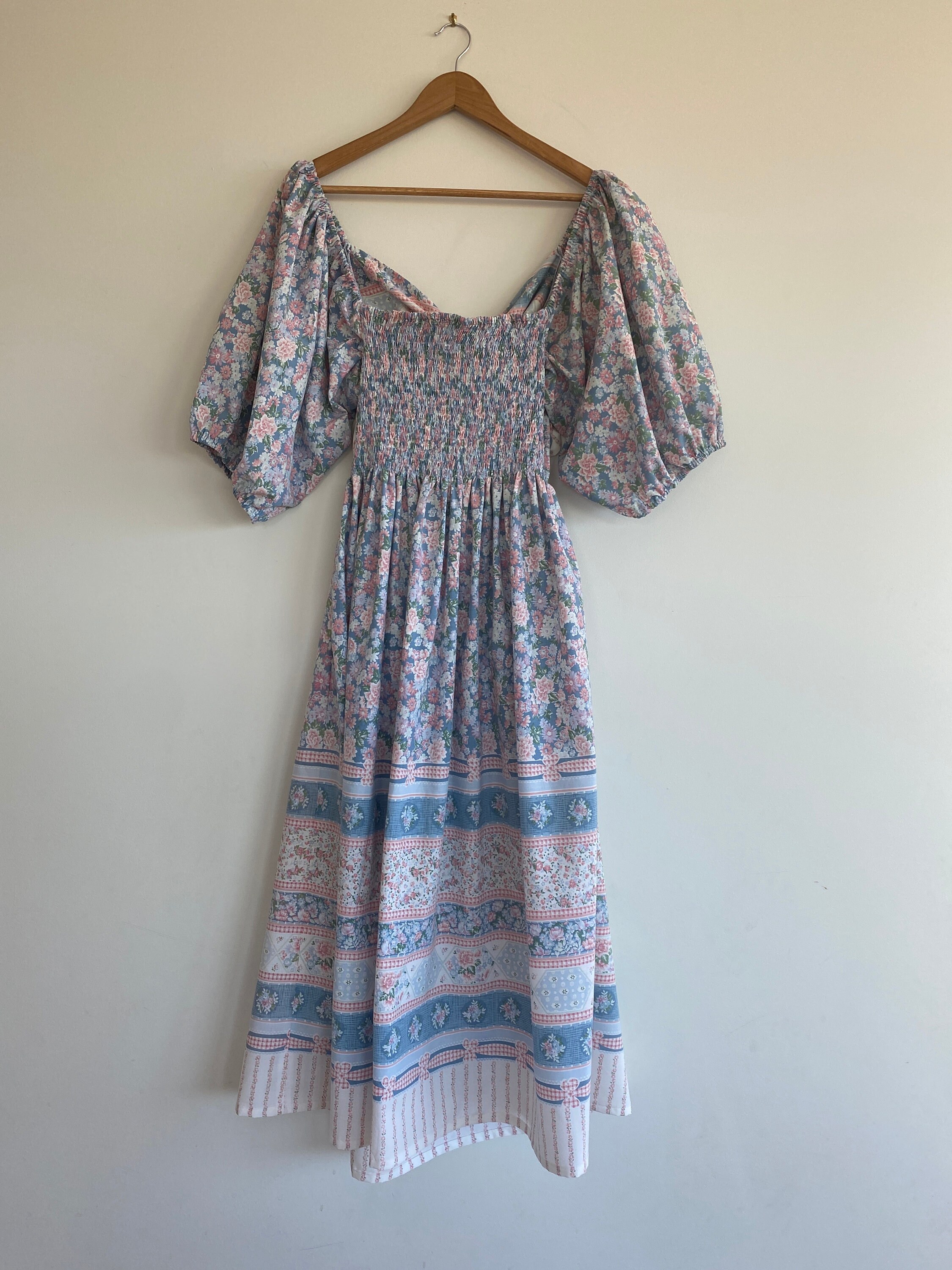 Plus Size Women’s Size 22 Midi Dress, Up-cycled From Vintage Fabric ...