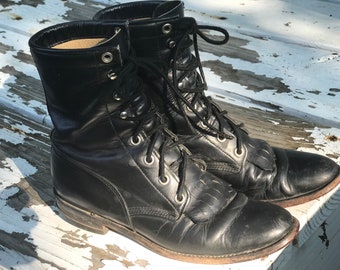 Lace up Roper Boots - Etsy