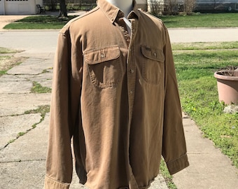 Mens Canvas Work Shirt - Etsy