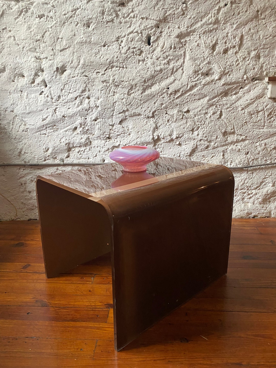 Mid Century End Acrylic Side Table Danish Modern End Table - Etsy