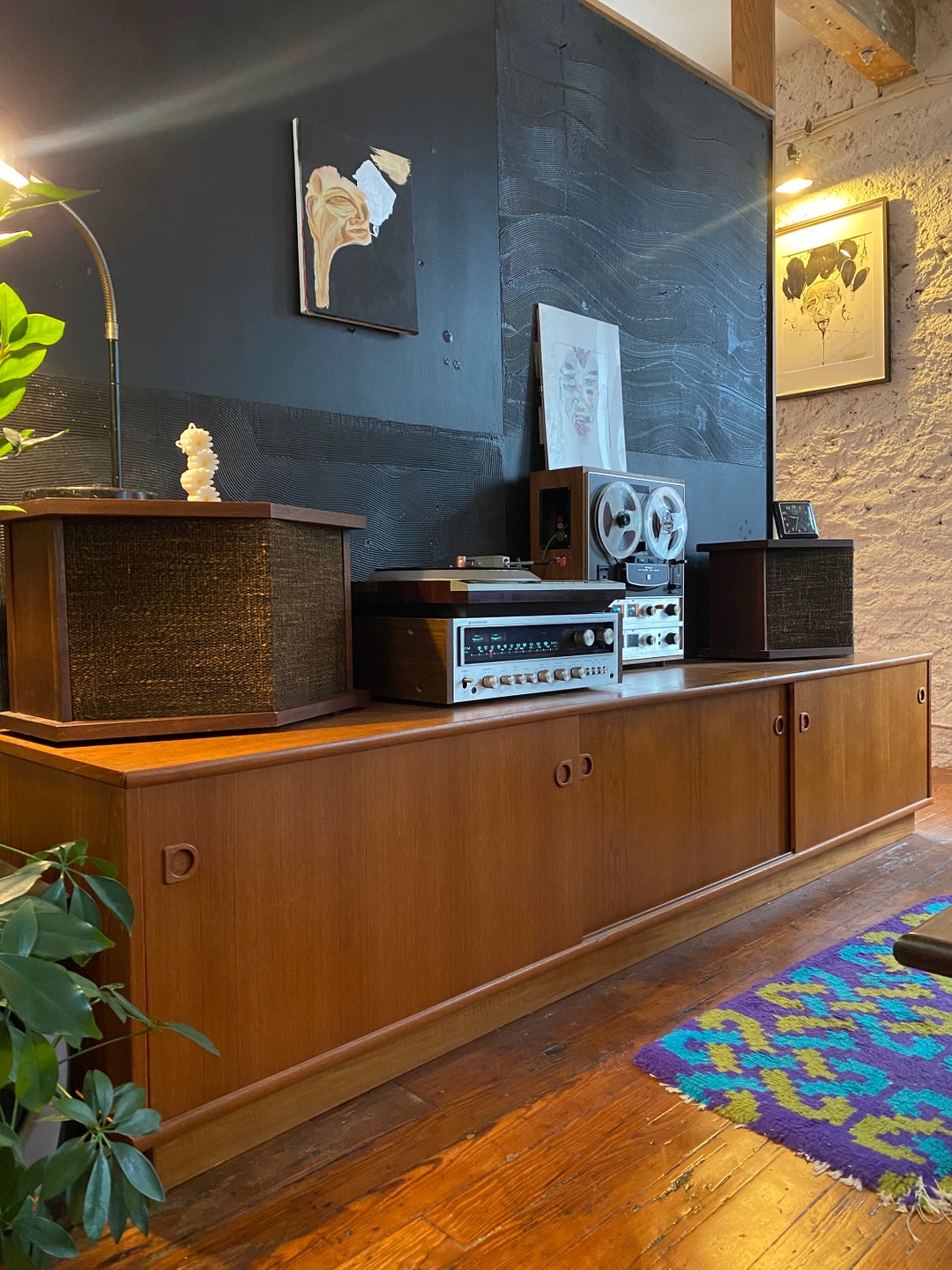 Mid Century Credenza Dyrlund Credenza Mid Century Modern Console Danish ...