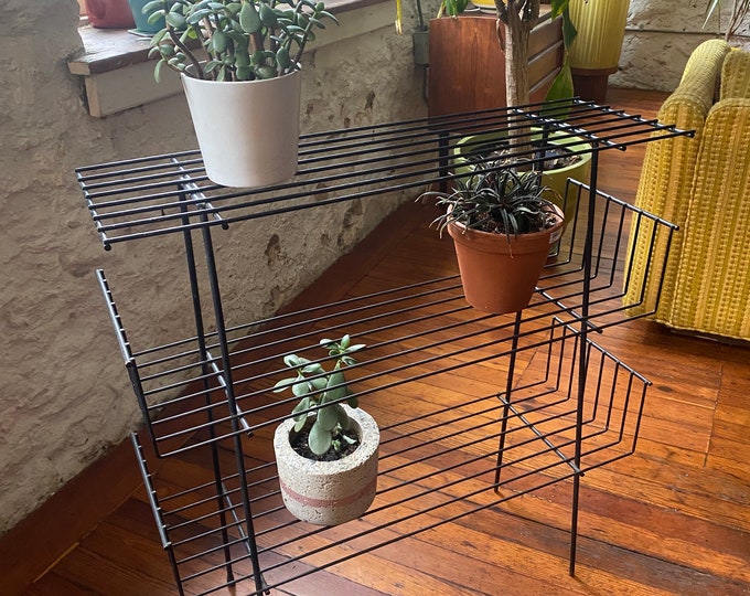 Mid Century Plant Stand Atomic Plant Stand Mid Century Magazine Rack ...
