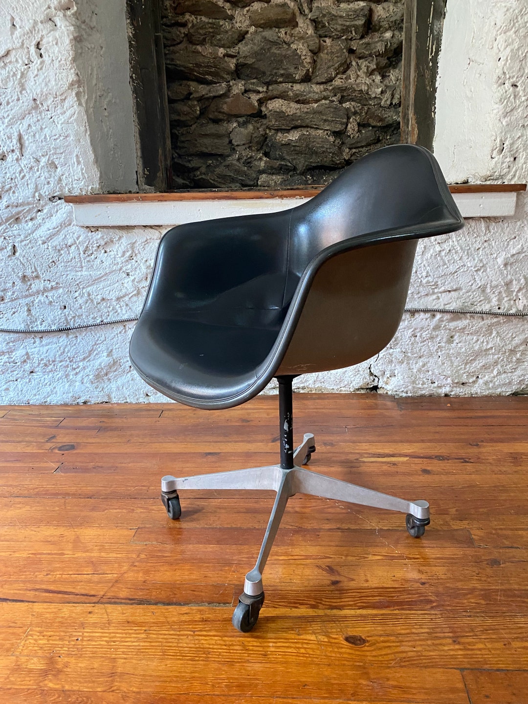 Mid Century Desk Chair Eames Shell Chair Herman Miller Chair - Etsy