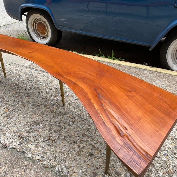 Live Edge Bench - Etsy