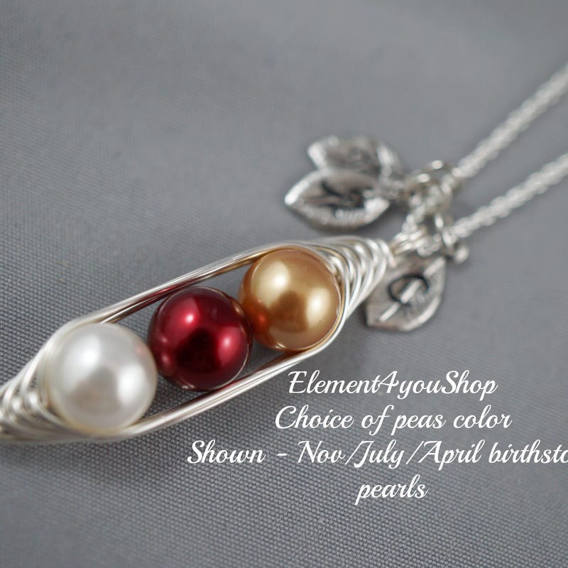 Sweet Peas Necklace - Etsy