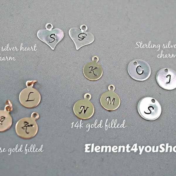 Initial Charm - Etsy UK