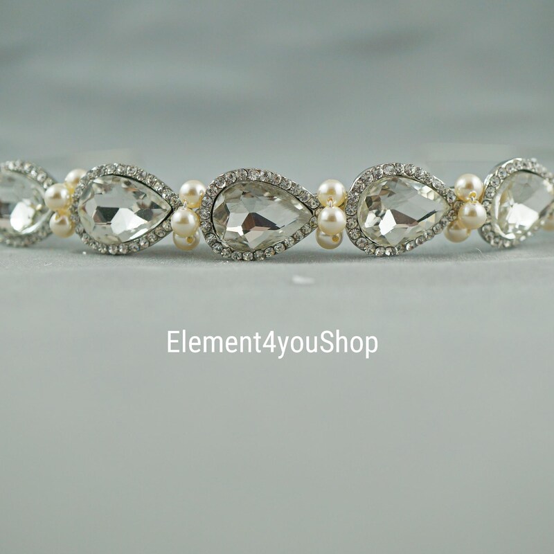 Rhinestone Headbands - Etsy