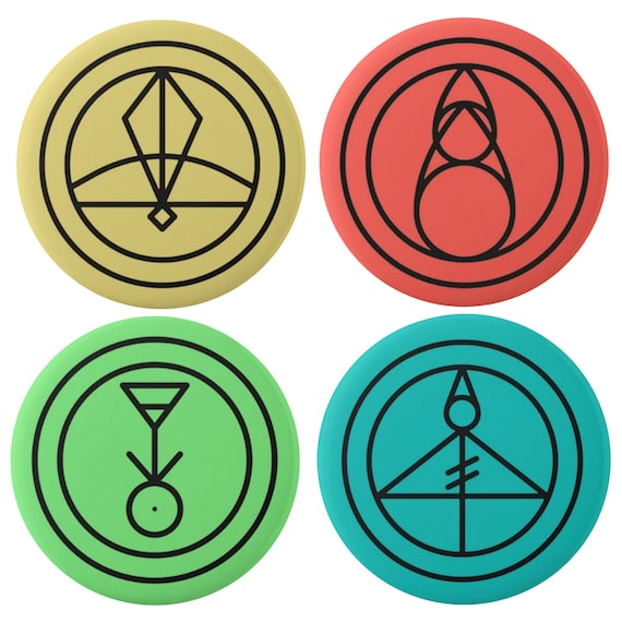 Owl House Glyph Spells Buttons or Magnets 4 Pack | Etsy