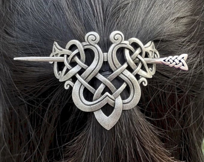 Celtic Knot Hair Sticks Long Hair Triquetra Hair Pins Gothic Witch ...
