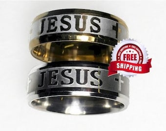 Jesus Wedding Band | Etsy