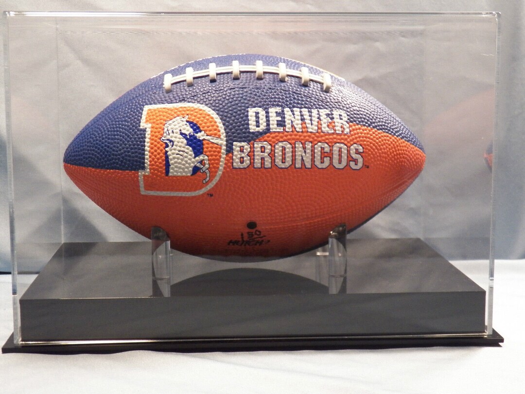 Acrylic Football Display Case With Solid Base With Pegs - Etsy