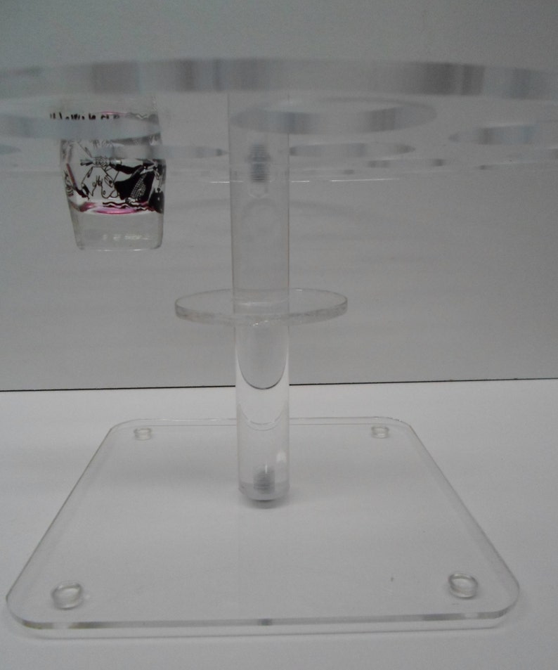 Shot Glass Serving Stand Holds 18 Glasses Acrylic Bar Restaurant ...