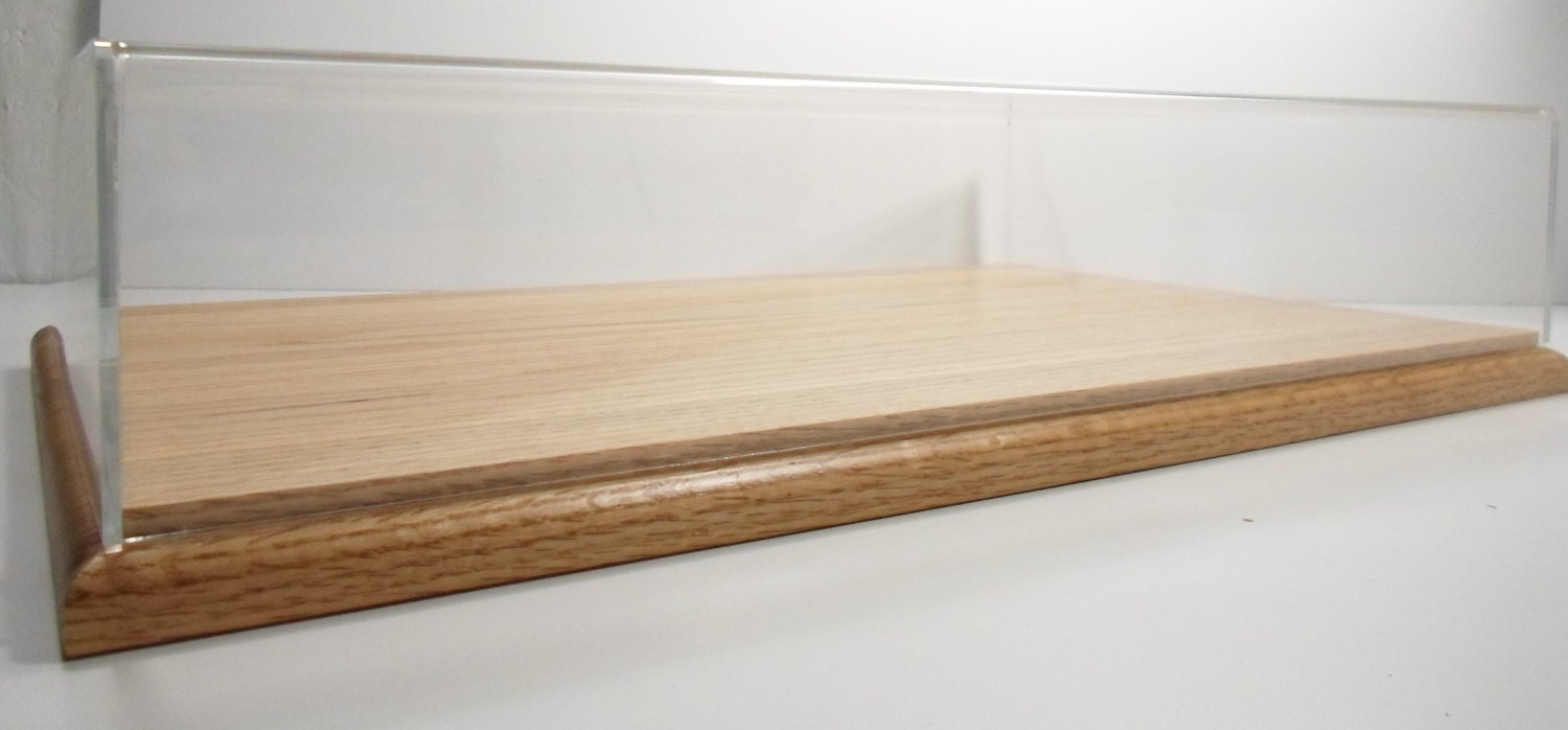 Custom Display Case Solid Hardwood Oak Base Collectible Figurine ...