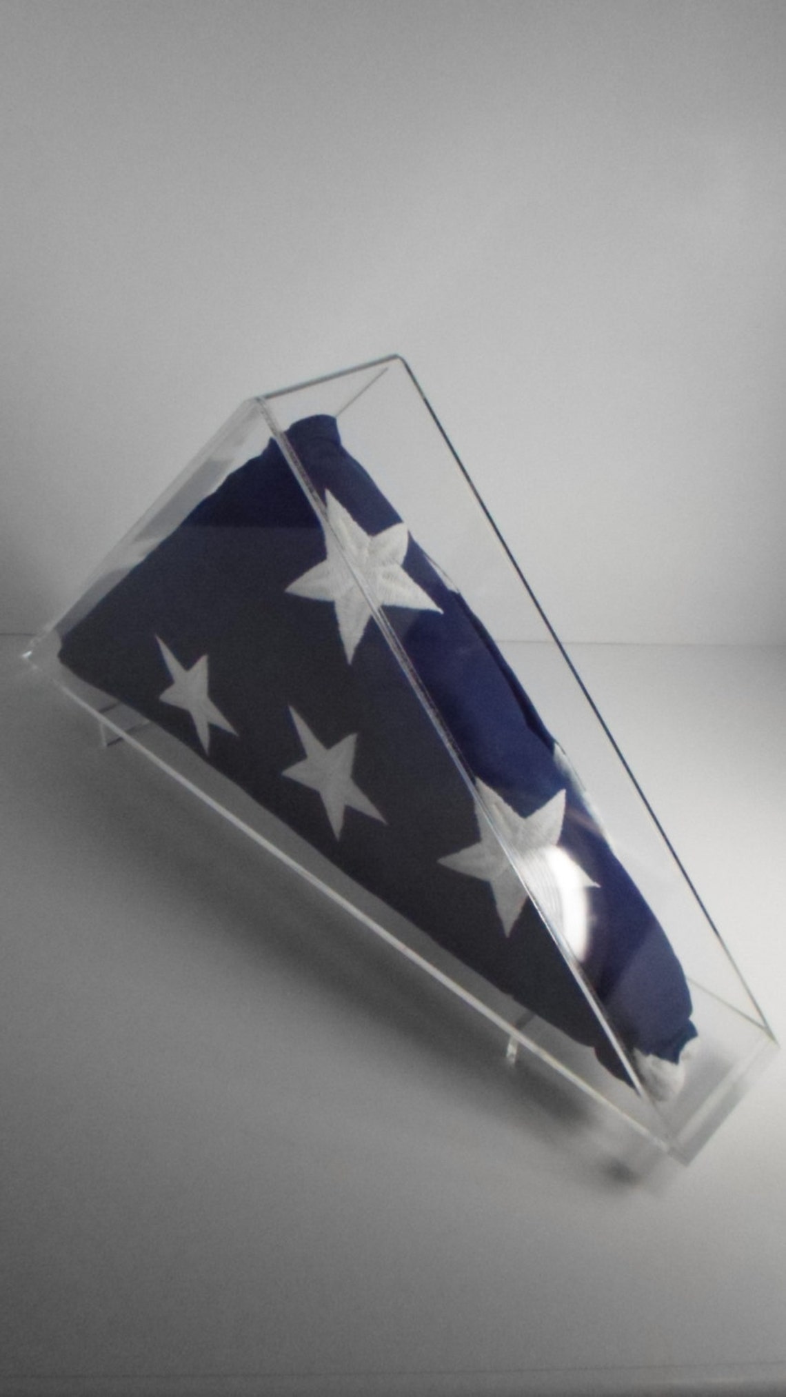 Burial Casket Flag Clear Acrylic Display Case Military - Etsy