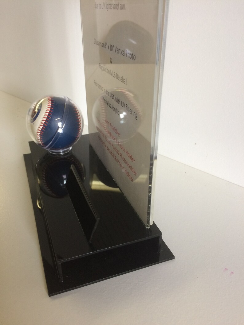 Acrylic Single Baseball Display Case With Veritcal 8 X - Etsy