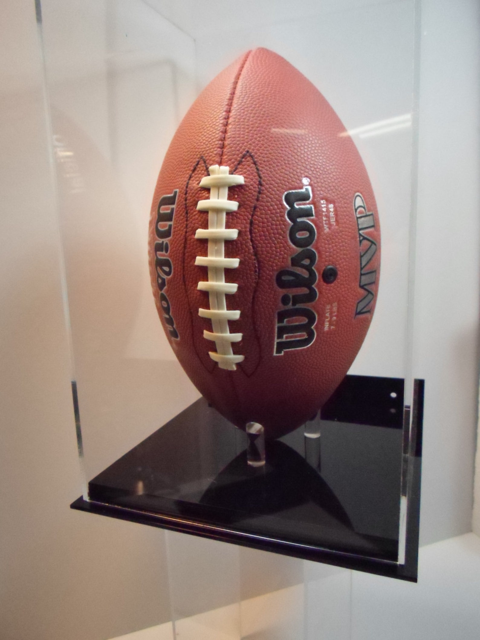 Football Display Case Vertical Wall Mount Full Size 85% UV | Etsy