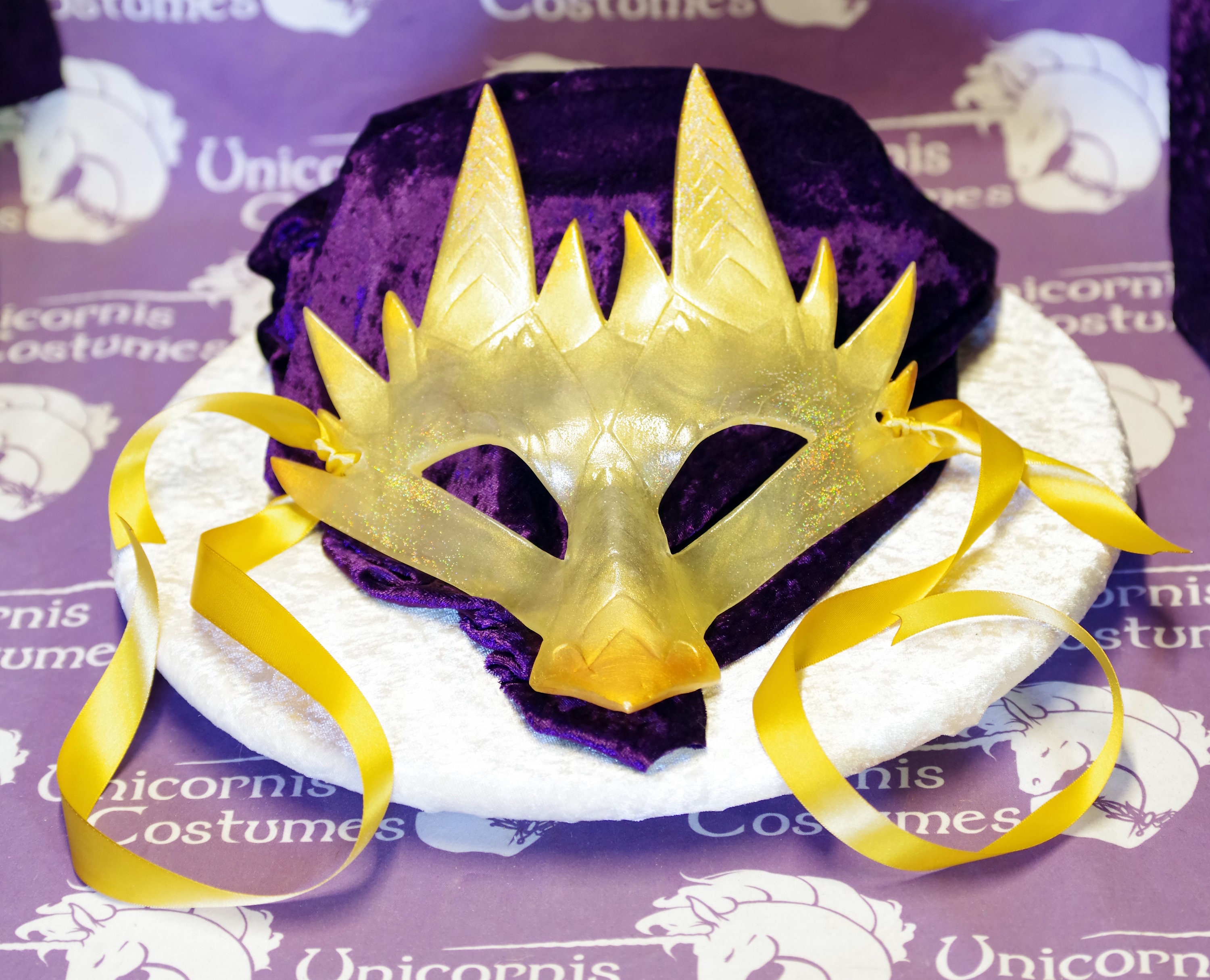 Gold Dragon Masquerade Mask - Etsy