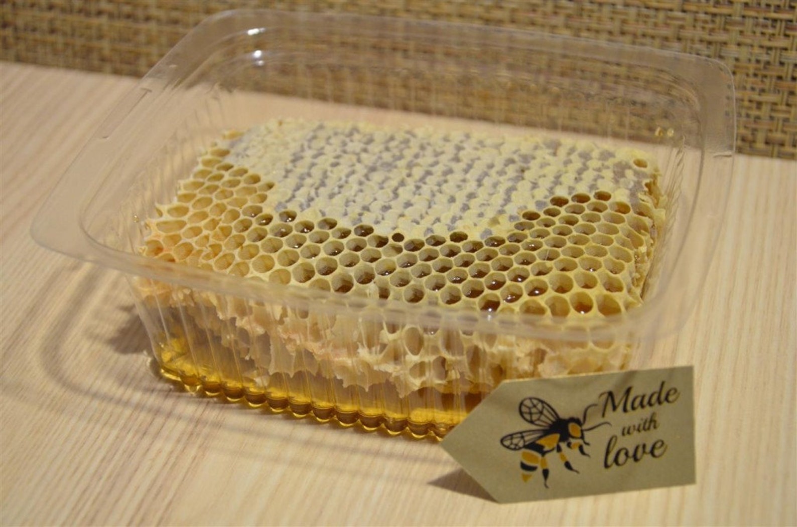 Organic 100% Natural Pure Raw Honeycomb Squares Just Fresh From Bee ...