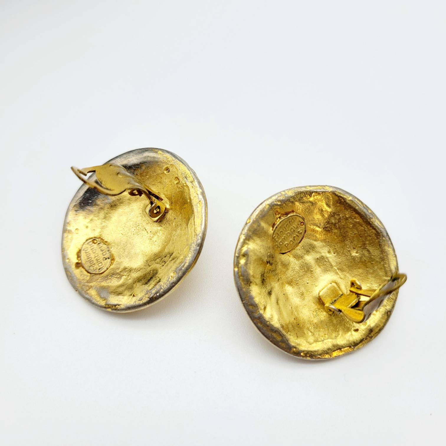 Vintage Édouard Rambaud Melted Glass Earrings, Statement Earrings - Etsy