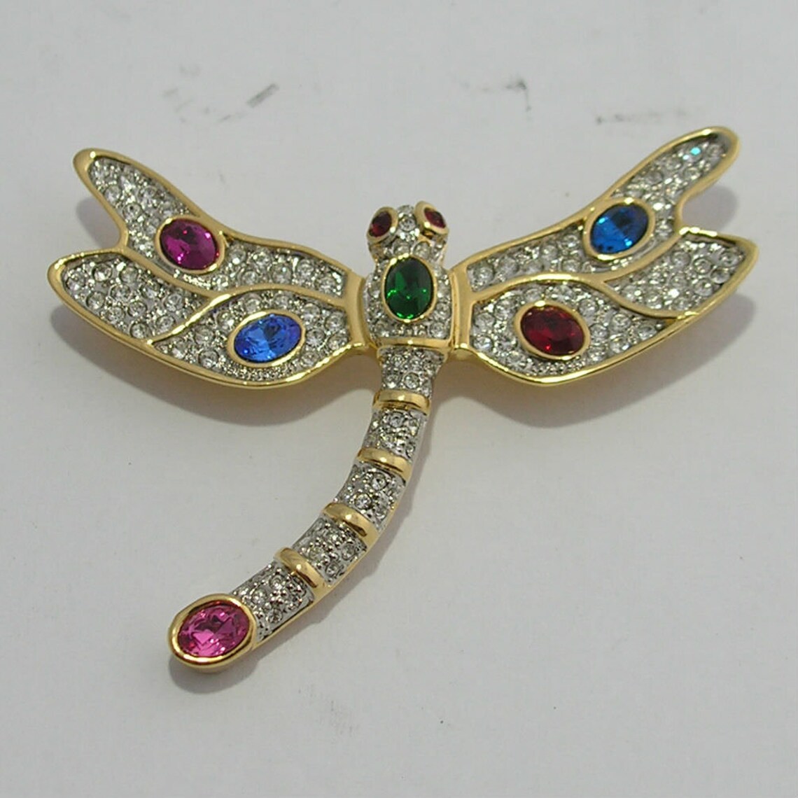 Stunning Brooch With Rhinestones - Etsy