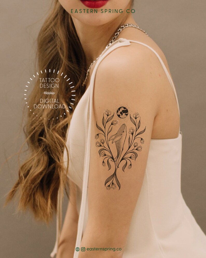 The Pure Spirit Tattoo Design / the Whale & the World Tattoo Design ...