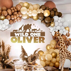 Happy Birthday Decal - Safari Birthday Party Backdrop - Happy Birthday ...