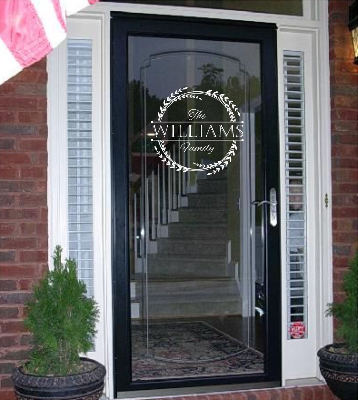 Front Door Decal Family Monogram Personalized Door Decal - Etsy