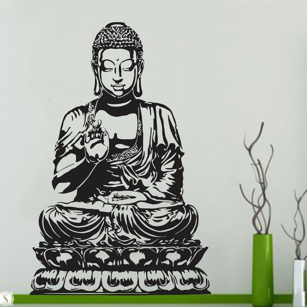 Buddha Wall Decal - Etsy