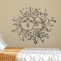 Moon Phases Wall Decal - Luna Moons, Moon Phases Sticker, Crescent ...