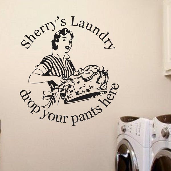 Laundry Room Sticker - Etsy