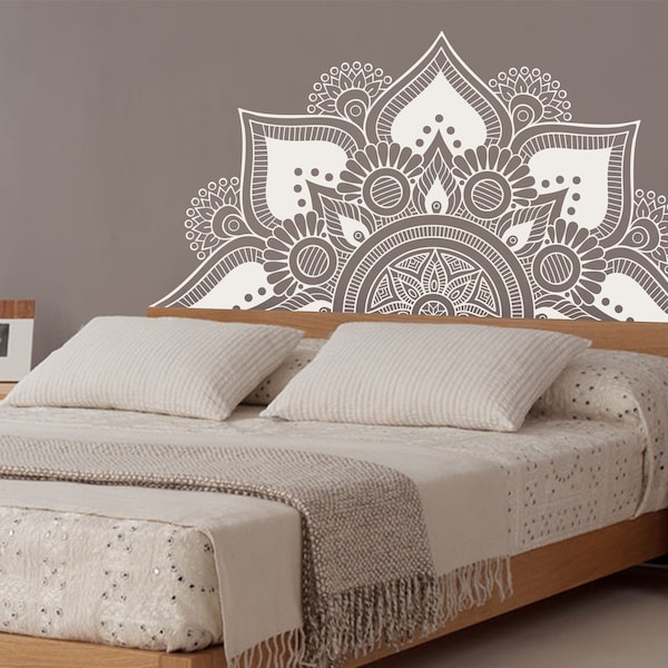 Half Mandala Wall Decal - Etsy