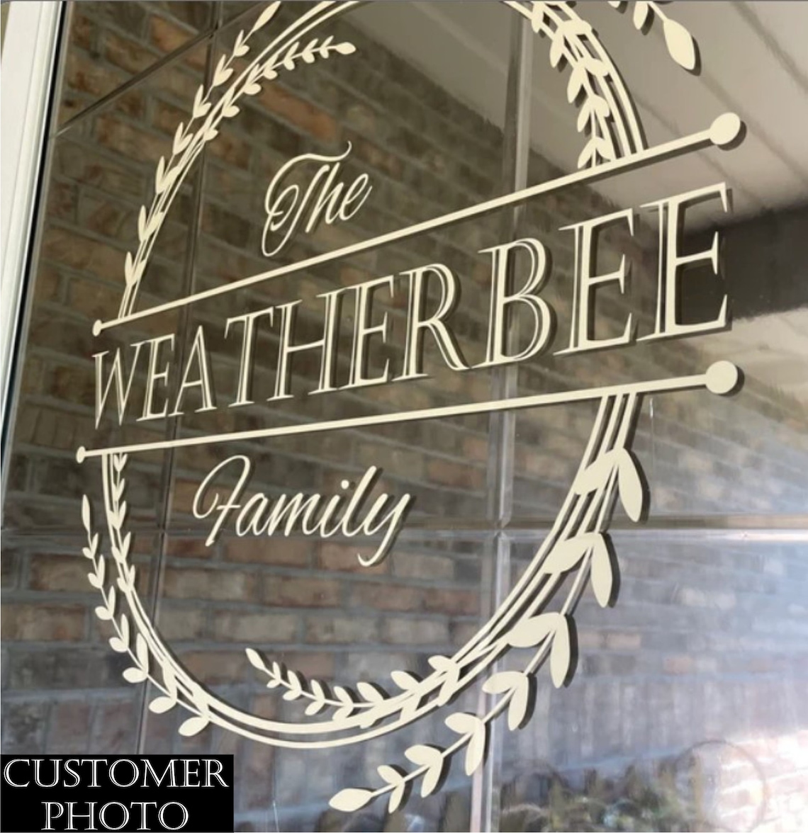 Front Door Decal Family Monogram Personalized Door Decal - Etsy