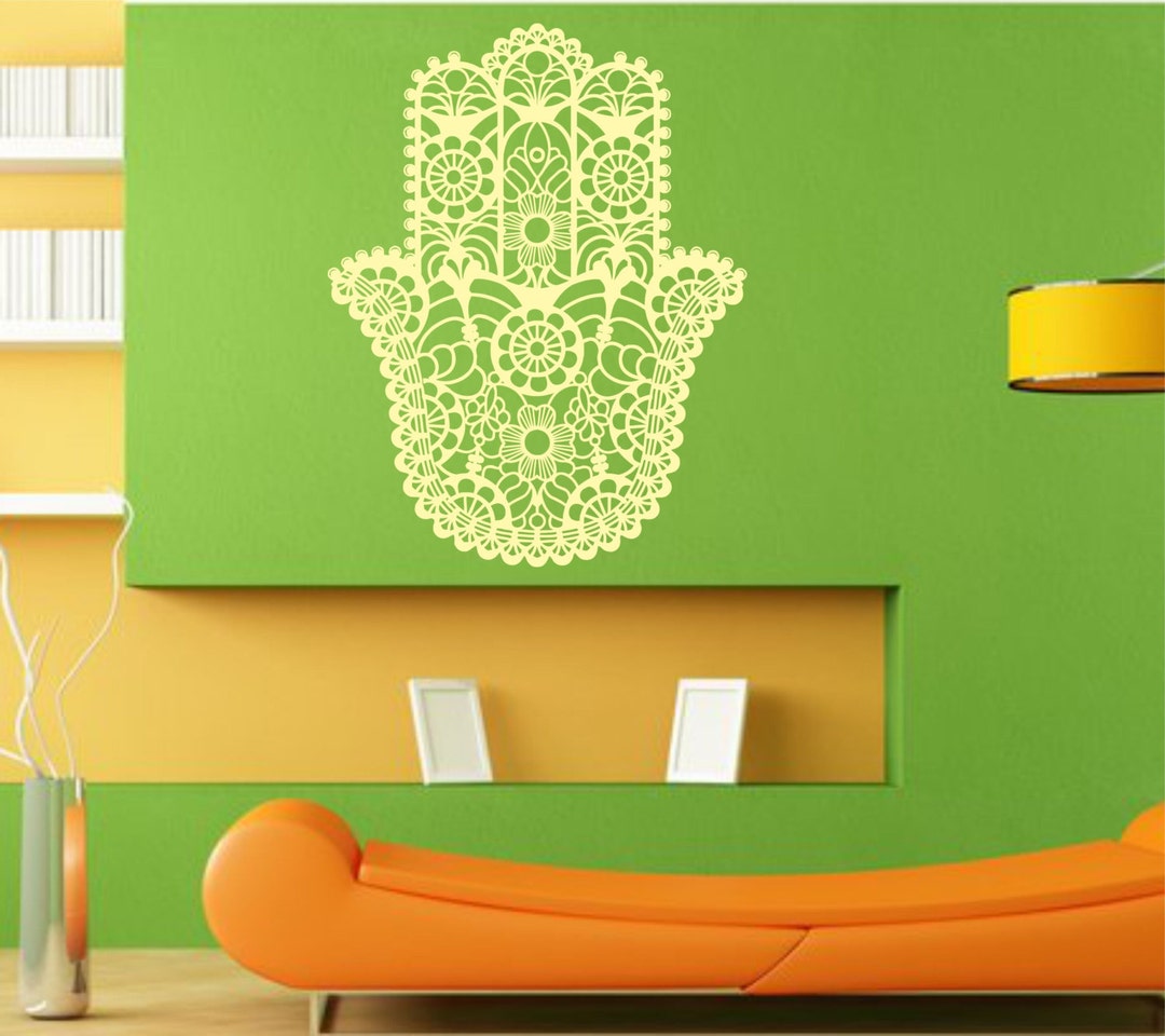 Hamsa Hand Wall Decal Wall Decal Vinyl Sticker Decals Art Decor Eye ...