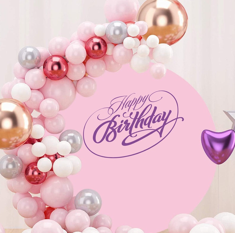 Happy Birthday Decal Happy Birthday Party Backdrop Happy - Etsy