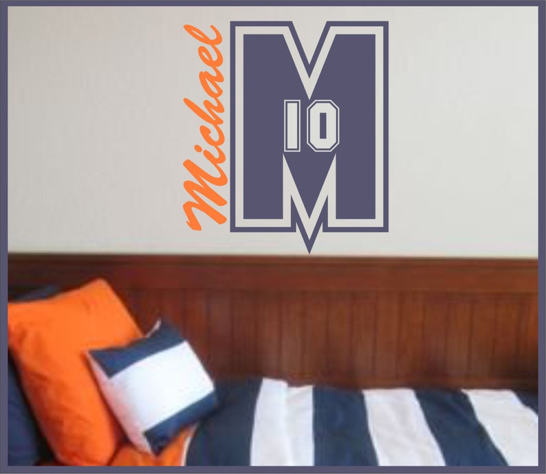 Wall Decal Vinyl Sticker Decals Art Decor Design Varsity | Etsy