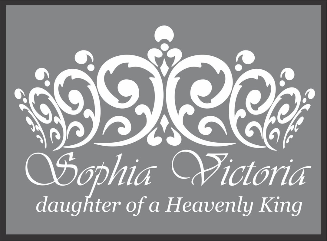 Princess Crown Vinyl Wall Decal, Christian Nursery Decor - Etsy