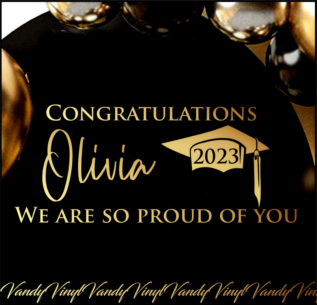 Graduation Decal for Balloon Arch, Balloon Arch Decoration ...