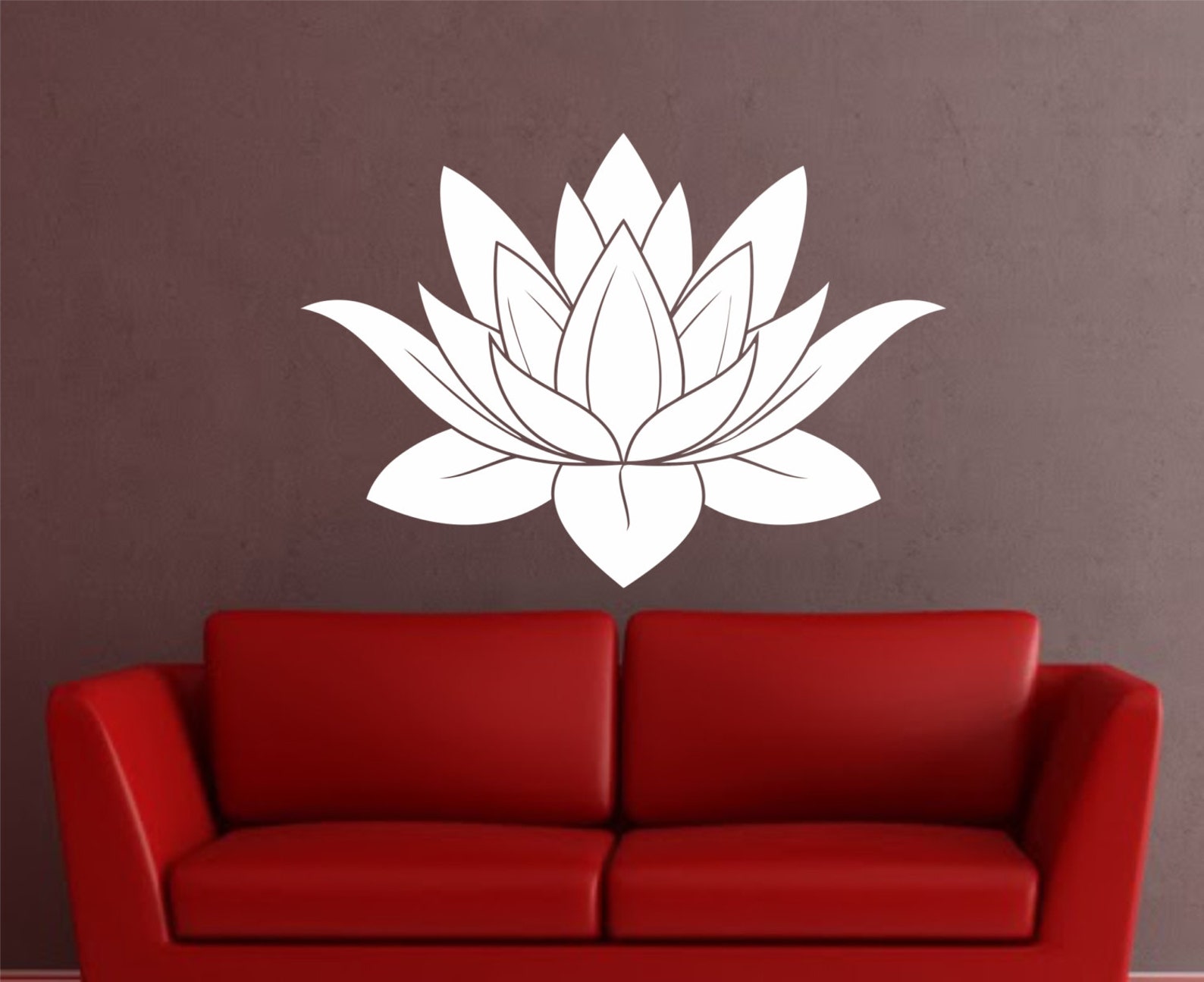 Lotus Wall Decal Vinyl Sticker Decals Decor Design Om Sign - Etsy