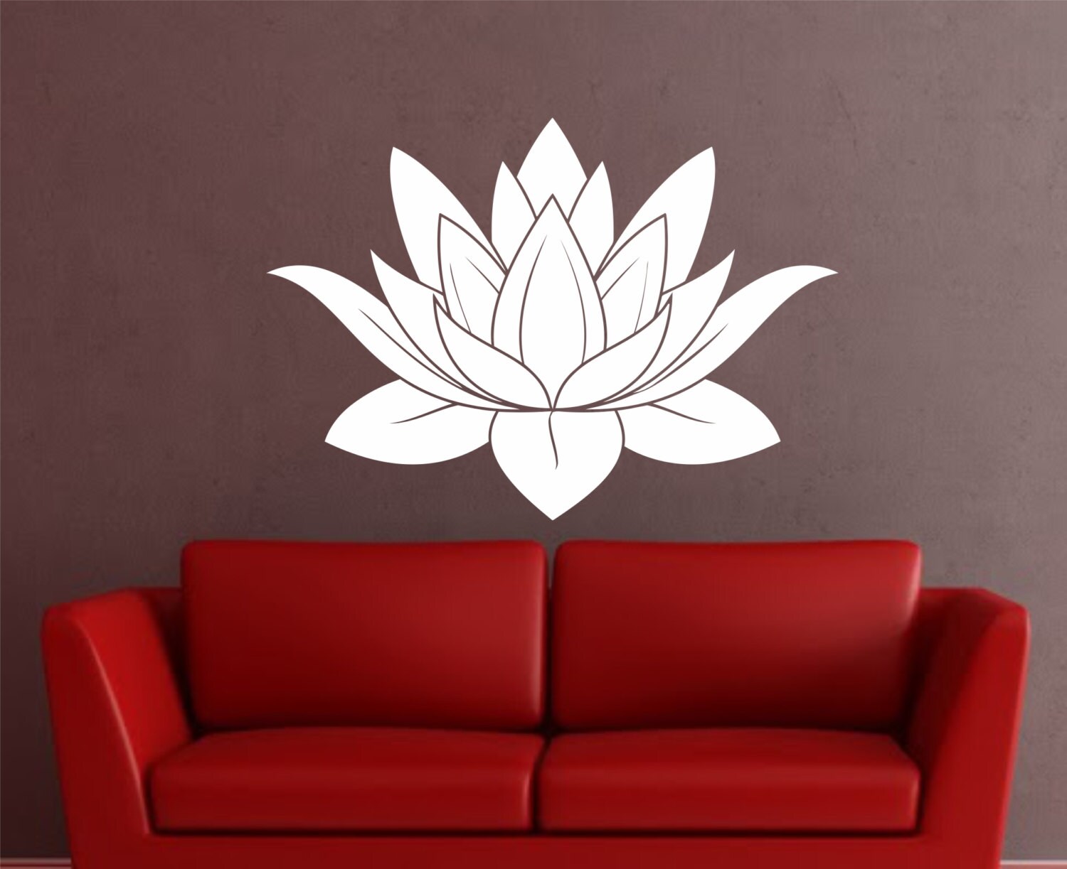 Lotus Wall Decal Vinyl Sticker Decals Decor Design Om Sign - Etsy