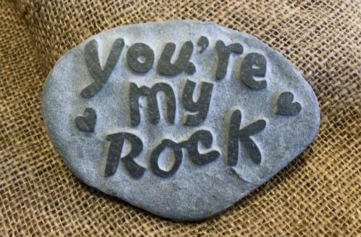 You're my Rock hand carved stone the perfect keepsake | Etsy