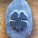 Lucky Pebble Hand Carved 4 Leaf Clover Perfectly Pocket - Etsy