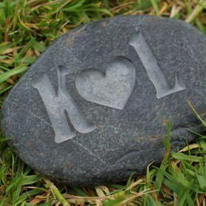 Personalised Hand Carved & Designed Love Stone, Ideal Beach Wedding ...