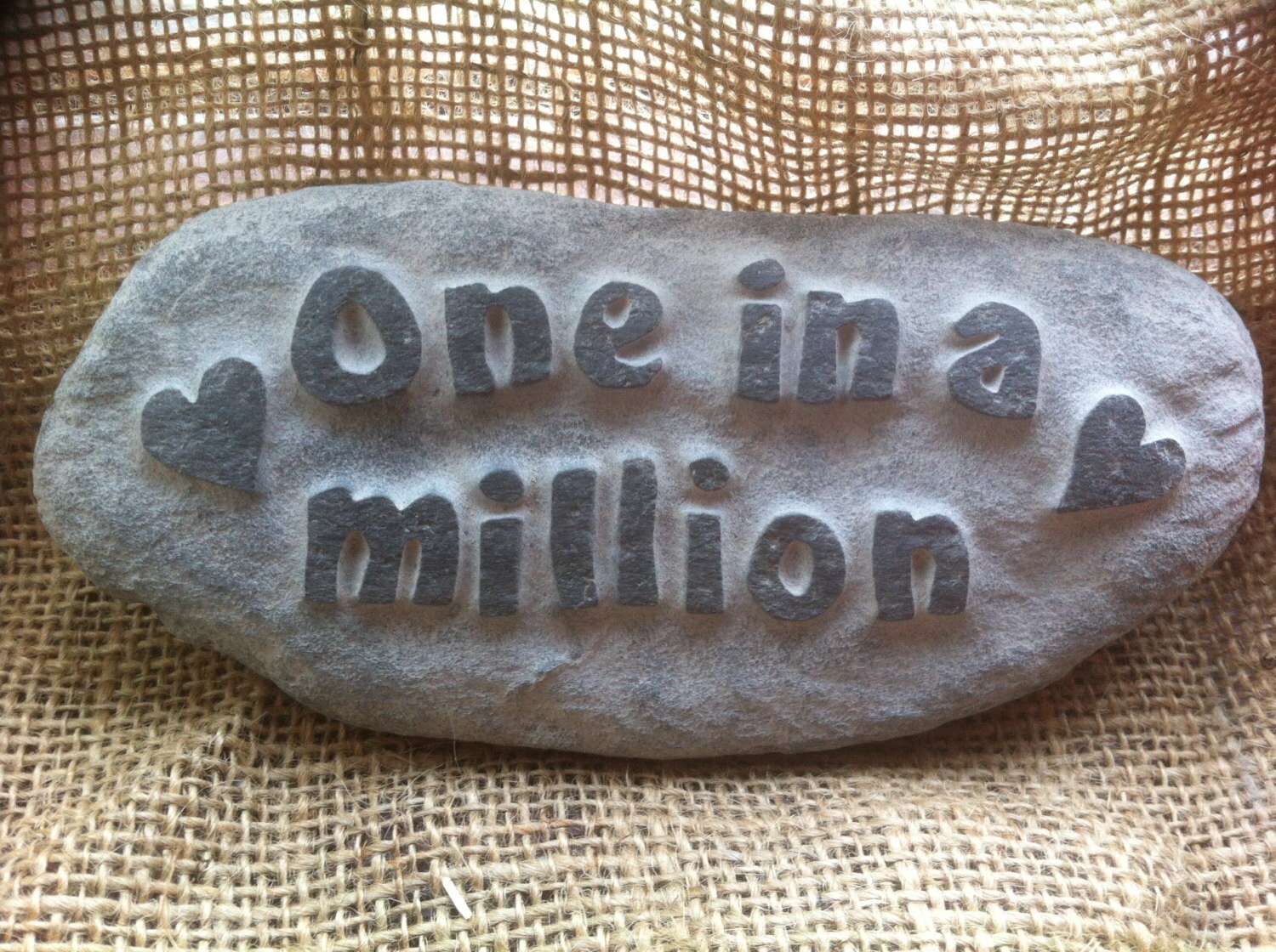 One in a Million Hand Carved Stone the Perfect Keepsake for - Etsy