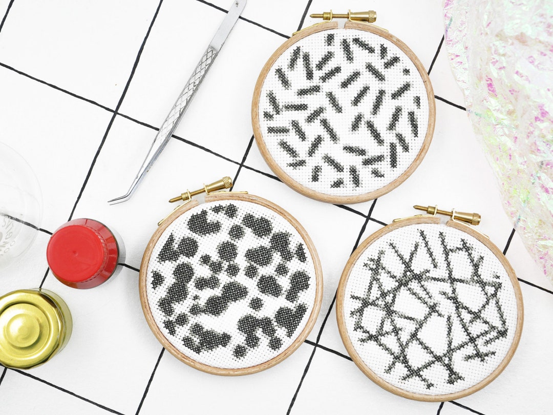 Modern Cross Stitch Patterns VIRUS BACTERIA MOLD Counted Cross Stich ...