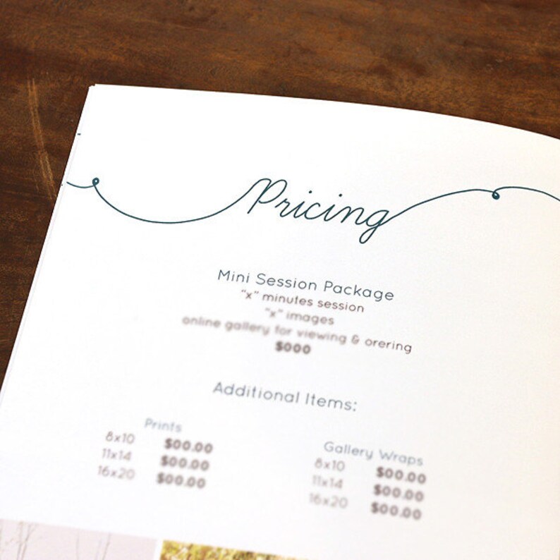 Mini Session Welcome Guide Magazine Template: 12 Page 5.5x8.5 ...