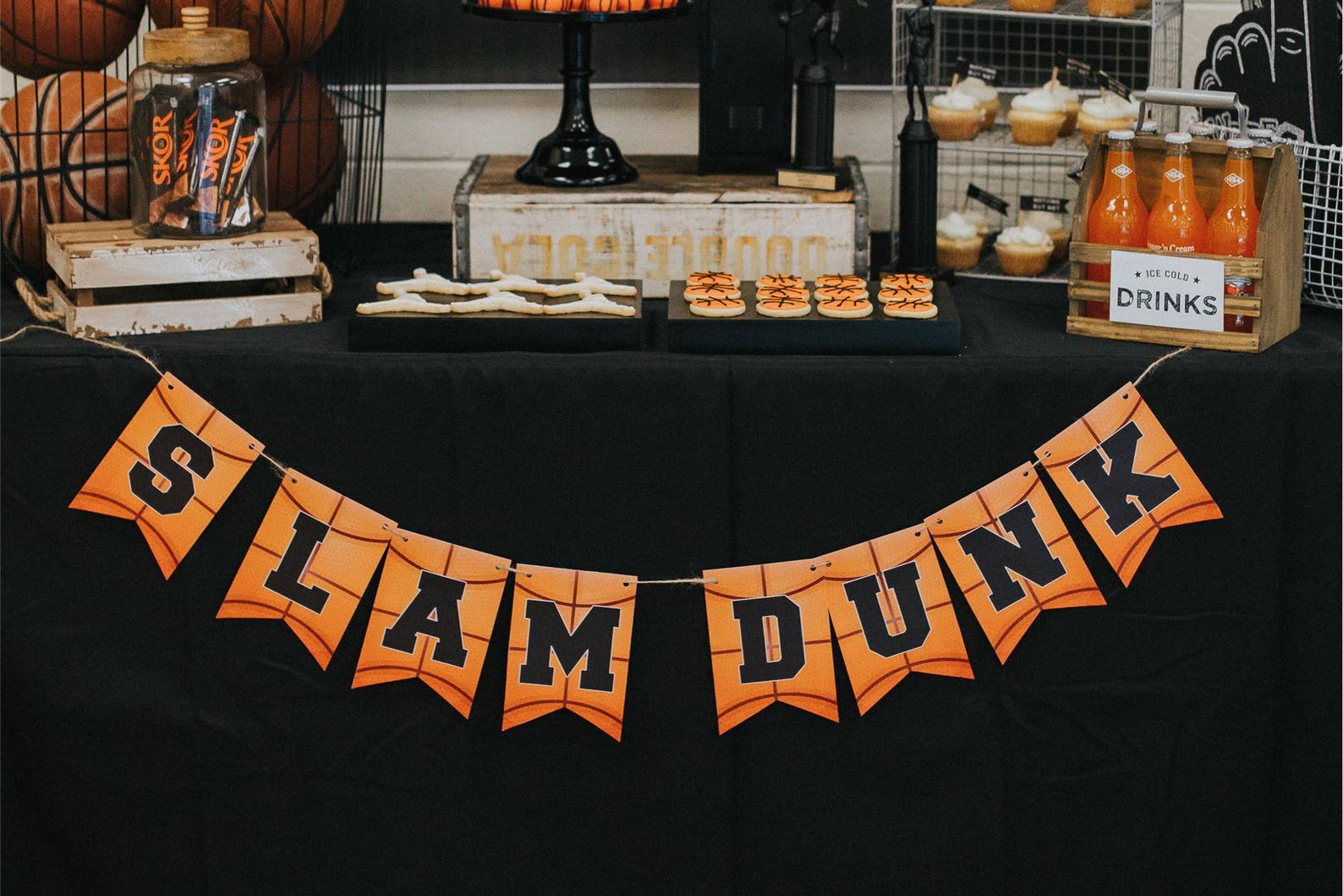 Printable Slam Dunk Basketball Party Banner - Instant Download - Etsy